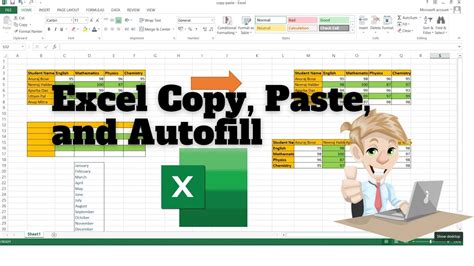 Excel Copy Paste And Autofill For Beginners Youtube