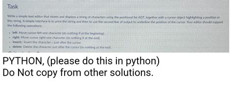 Get Answer Task Write A Simple Text Editor That Stores And Displays A String Transtutors