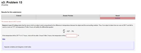 Solved S3 Problem 13 10 Points Results For This