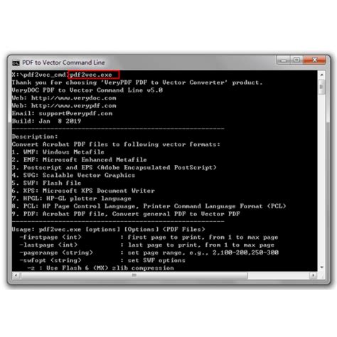 Pdf To Vector Converter Command Line Converts Pdf To Emf Wmf Svg