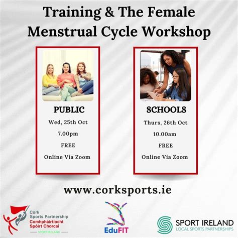 Training The Female Menstrual Cycle Workshop Cork Sports Partnership