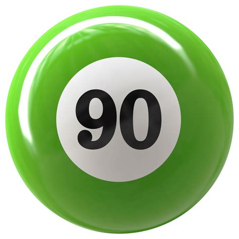 90 Number 3d Ball Green 36307467 Png