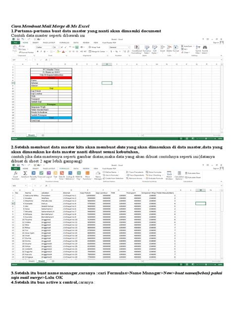 Cara Membuat Mail Merge Di Ms Excel Pdf