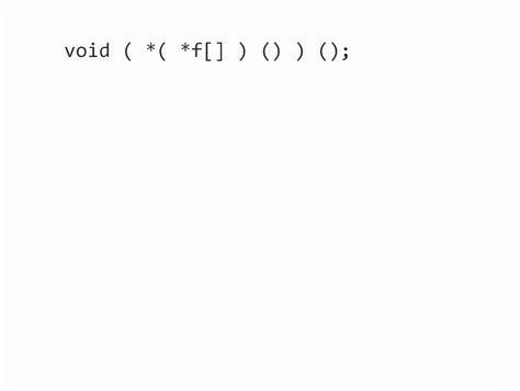 Parsing C Isn T That Hard Void F Stack Overflow