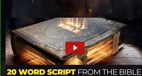 20 Word Script From The Bible 20 Word For Manifestation