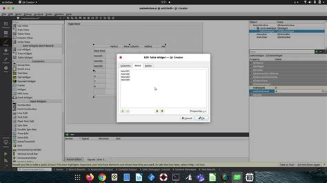 Qt Creator Qtablewidgetその2 サイズ調整 Youtube