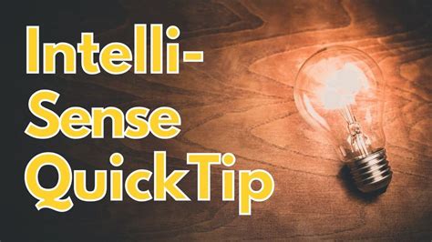 Quick Tip Force Intellisense To Appear When Writing Vba