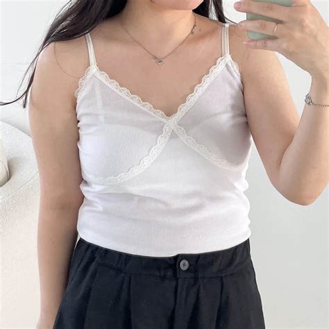 리블링스라움 2사이즈부유방커버👍 재진행💗 빅사이즈 소르티 브이넥 레이스 끈나시 이너나시