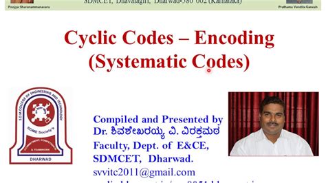 Cyclic Codes Encoding Youtube