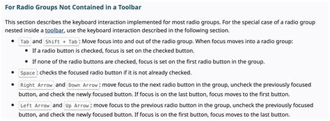 Radio 键盘交互与原生radio元素存在差异 · Issue 2318 · Tencenttdesign React · Github