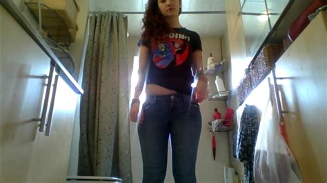 Young Teenager Pees Her Jeans