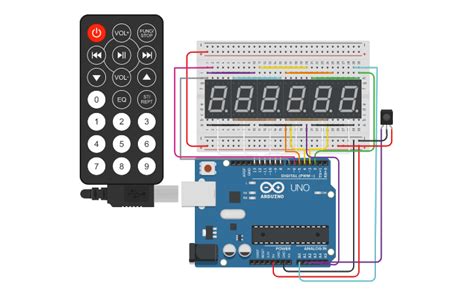 Circuit Design 6 Led Clock Tinkercad