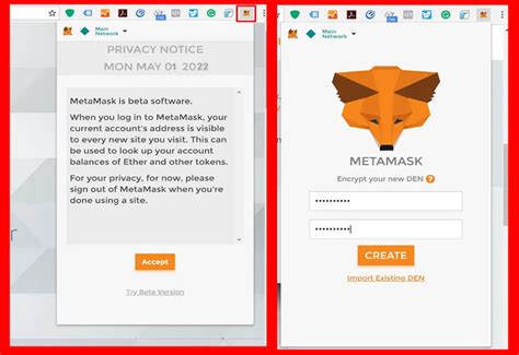 Create A Wallet Account Using Metamask