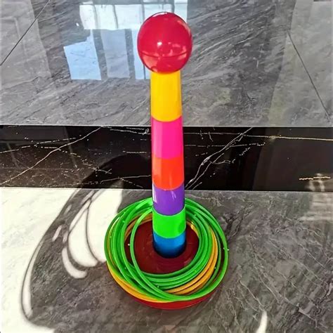 Комплект за игра с хвърляне на пръстени Детска дъга Temu Bulgaria