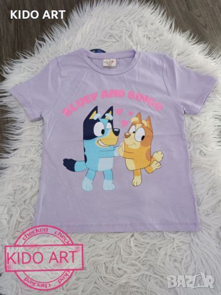 Тениска Блуи и Бинго цвят лилаво в Детски Блузи и туники в гр