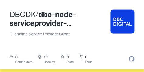 GitHub DBCDK Dbc Node Serviceprovider Socketclient Clientside
