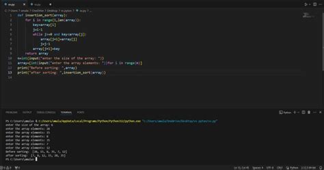 siva sankar amalakanti on linkedin day 29 python coding insertion sort insertion sort is a