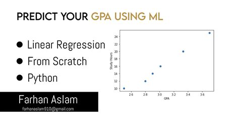 predict your gpa using machine learning linear regression numerical by farhan aslam medium