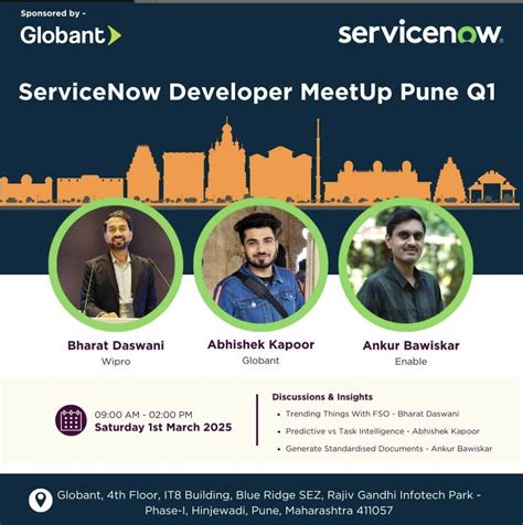 Servicenow Developermeetup Pune Bangaloretopune Globant