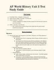 AP World History Unit 3 Test Study Guide Pdf AP World History Unit 3 Test Study Guide Test