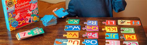 Eeboo Alphabet And Numbers Puzzle Pairs Uk Toys And Games