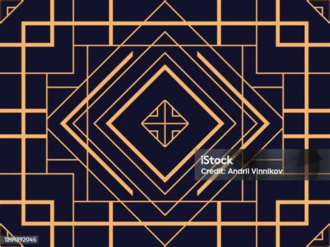 아르 데코 원활한 패턴 복고풍 스타일의 20 년대의 선형 기하학적 예술 벡터 일러스트레이션 0명에 대한 스톡 벡터 아트 및 기타 이미지 Istock