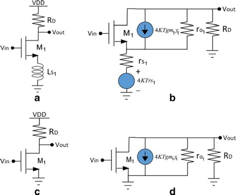 A Cs Structure With Inductive Degeneration B Noise Equivalent Circuit Download Scientific
