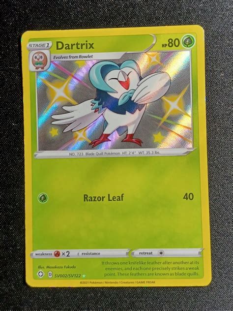 [ PokÉmonkort Dartrix Shiny Holo Shining Fa Köp På Tradera 623859416