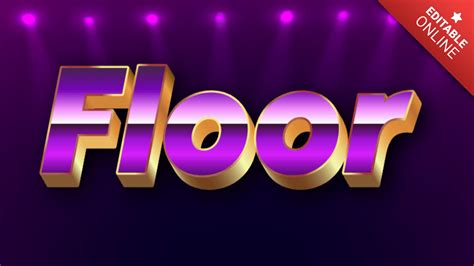 Floor Text Effect Generator