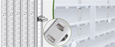 12 Pcs 36 Inch Metal Mortise Mount Pilaster Shelf Brackets