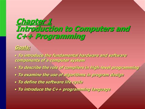 Ppt Chapter 1 Introduction To Computers And C Programming Powerpoint Presentation Id6311065