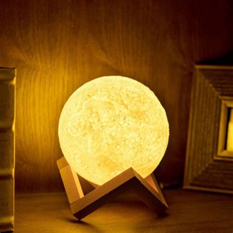 Купити Місяць лампа нічник Moon Light Lamp діаметр 15 см недорого в Україні ціна Rodim