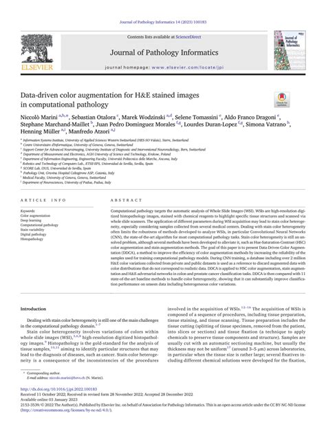 Pdf Data Driven Color Augmentation For Hande Stained Images In