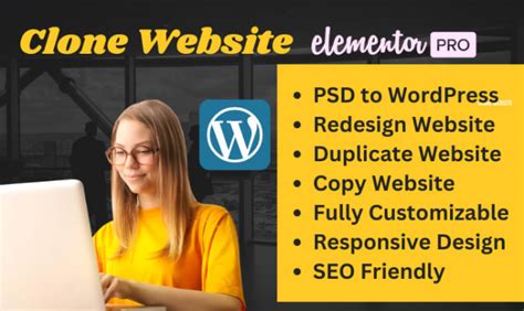 design redesign or clone any wordpress website with elementor pro by