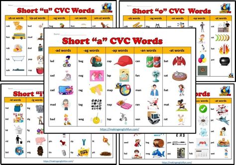 The Best Free Cvc Word Lists And How To Use Them Making English Fun Artofit