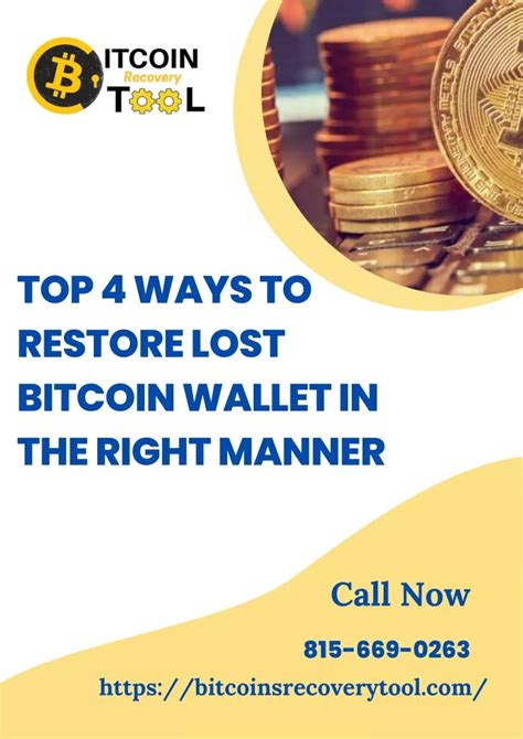 Ppt Restore Lost Bitcoin Wallet In The Right Manner Powerpoint Presentation Id11768202
