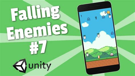 Falling Enemies Effects And Coins Unity 2d Tutorial Youtube