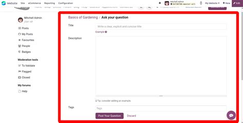 Forum In Odoo 17 Odoo V17 Enterprise Edition Book