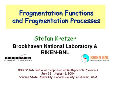 Ppt Fragmentation Functions And Fragmentation Processes Powerpoint