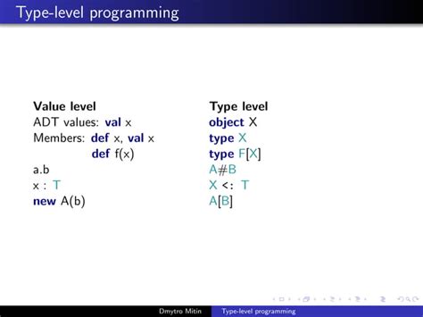 Type Level Programming Ppt