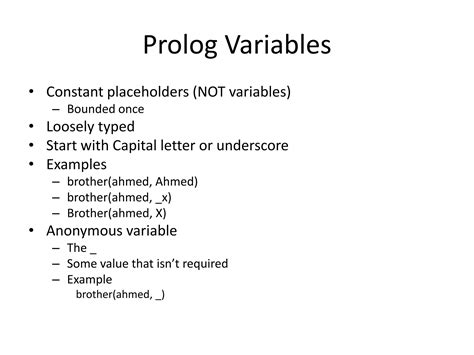 Prolog Artificial Intelligence Introduction Pptx Databases