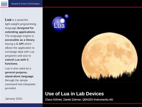 Pptx Use Of Lua In Lab Devices Dokumen Tips