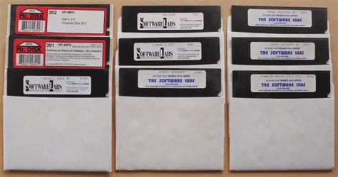 1990s vintage 16 bit ms dos computer software 9 diskettes 5 25