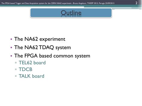 Ppt The Fpga Based Trigger And Data Acquisition System For The Cern