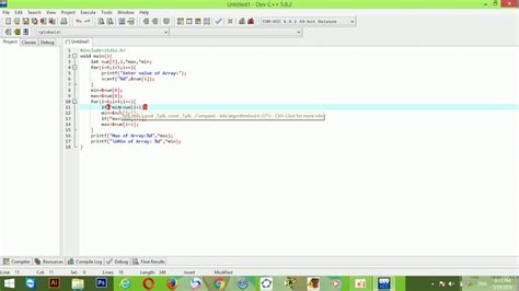 How To Learn Pointer Min And Max In C Program Editor By Sophak Spi Youtube