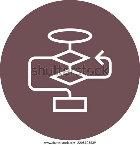 Algorithm Computation Data Processing Outline Icon Stock Vector Royalty Free 2208103639