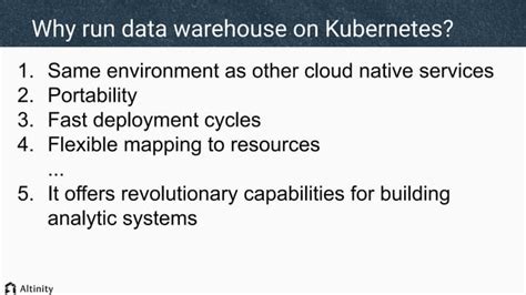Data Warehouse On Kubernetes Gentle Intro To Clickhouse Operator By Robert Hodges Ppt