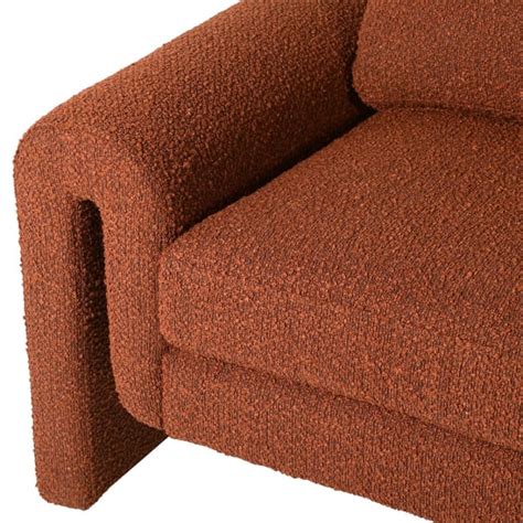 Cloud Rust Three Seater Sofa 236 Cm Orange Cloud Rust Three Seater Sofa 236 Cm Orange
