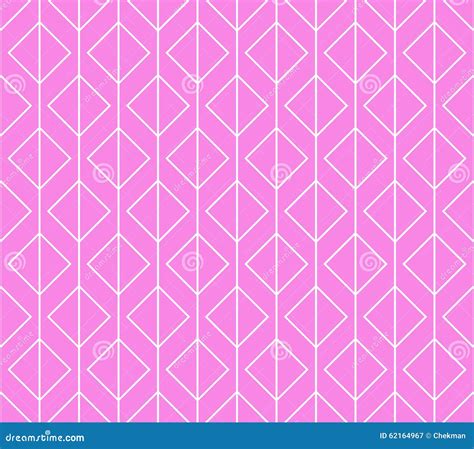 Pink Geometric Seamless Pattern Stock Illustration Illustration Of