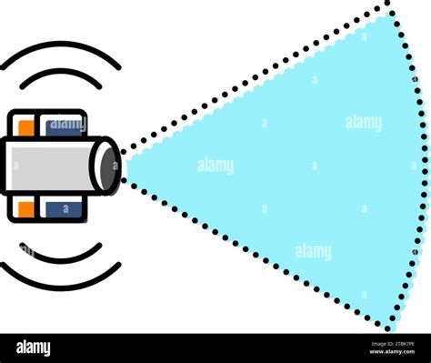 Lidar Sensors Autonomous Delivery Color Icon Vector Illustration Stock Vector Image And Art Alamy